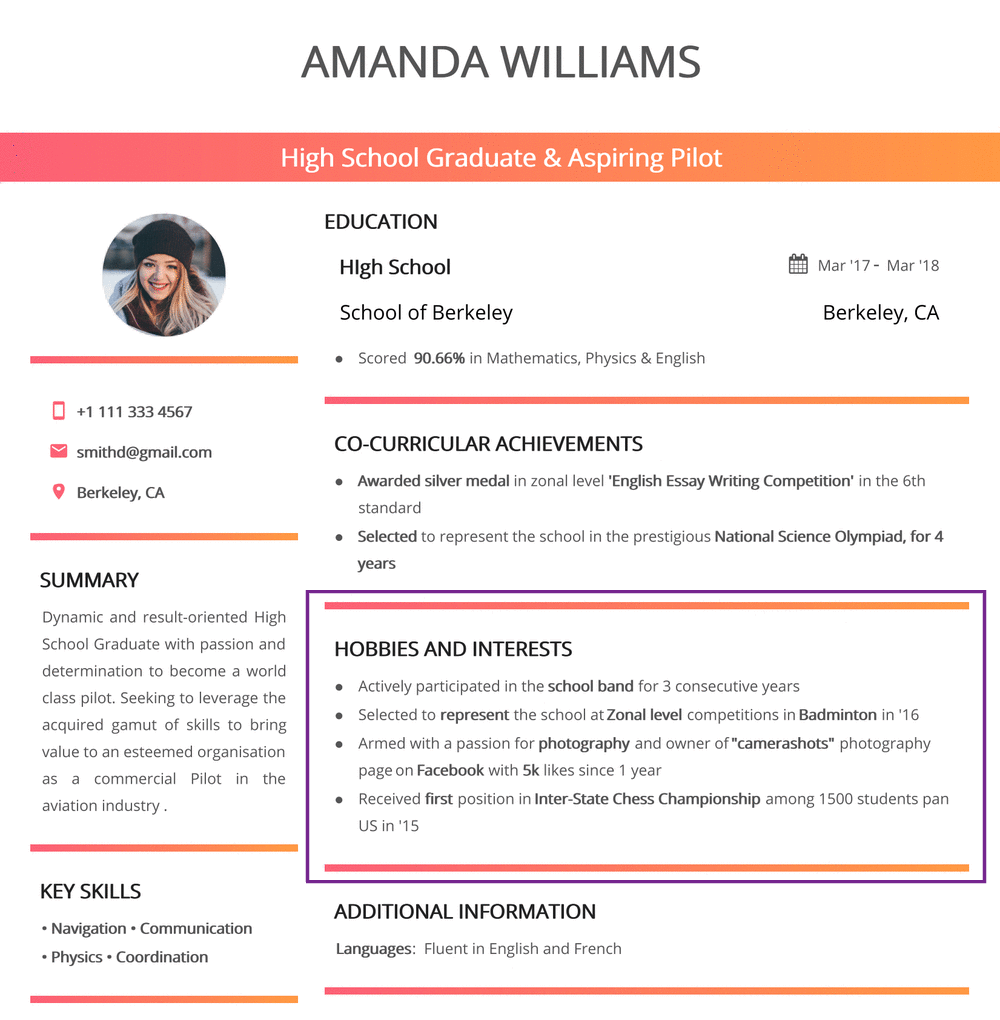 Tips Tricks To Write Hobbies And Interests In A Resume